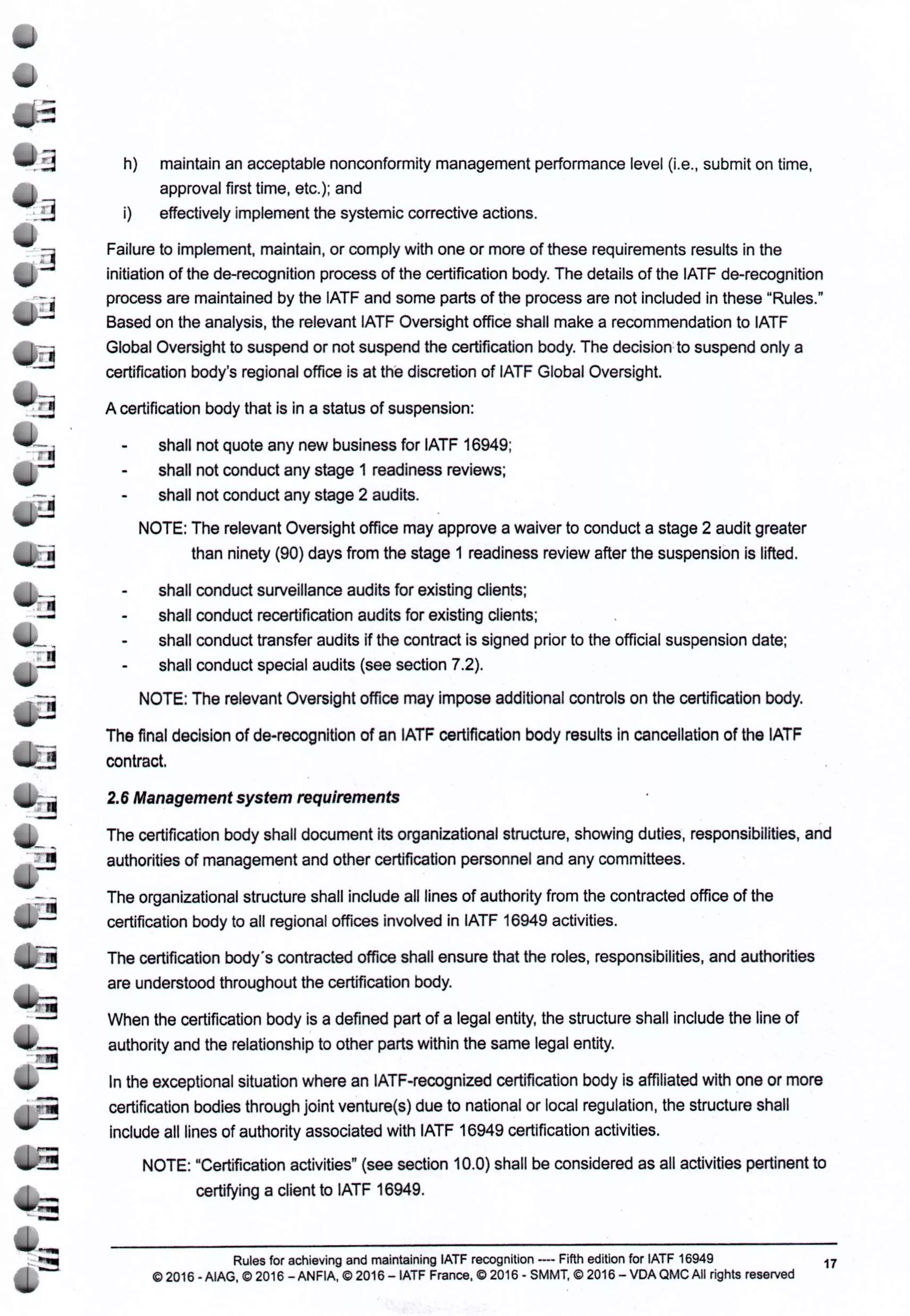 Rules for achieving and maintaining IATF Recognition IATF Rules 5th ...