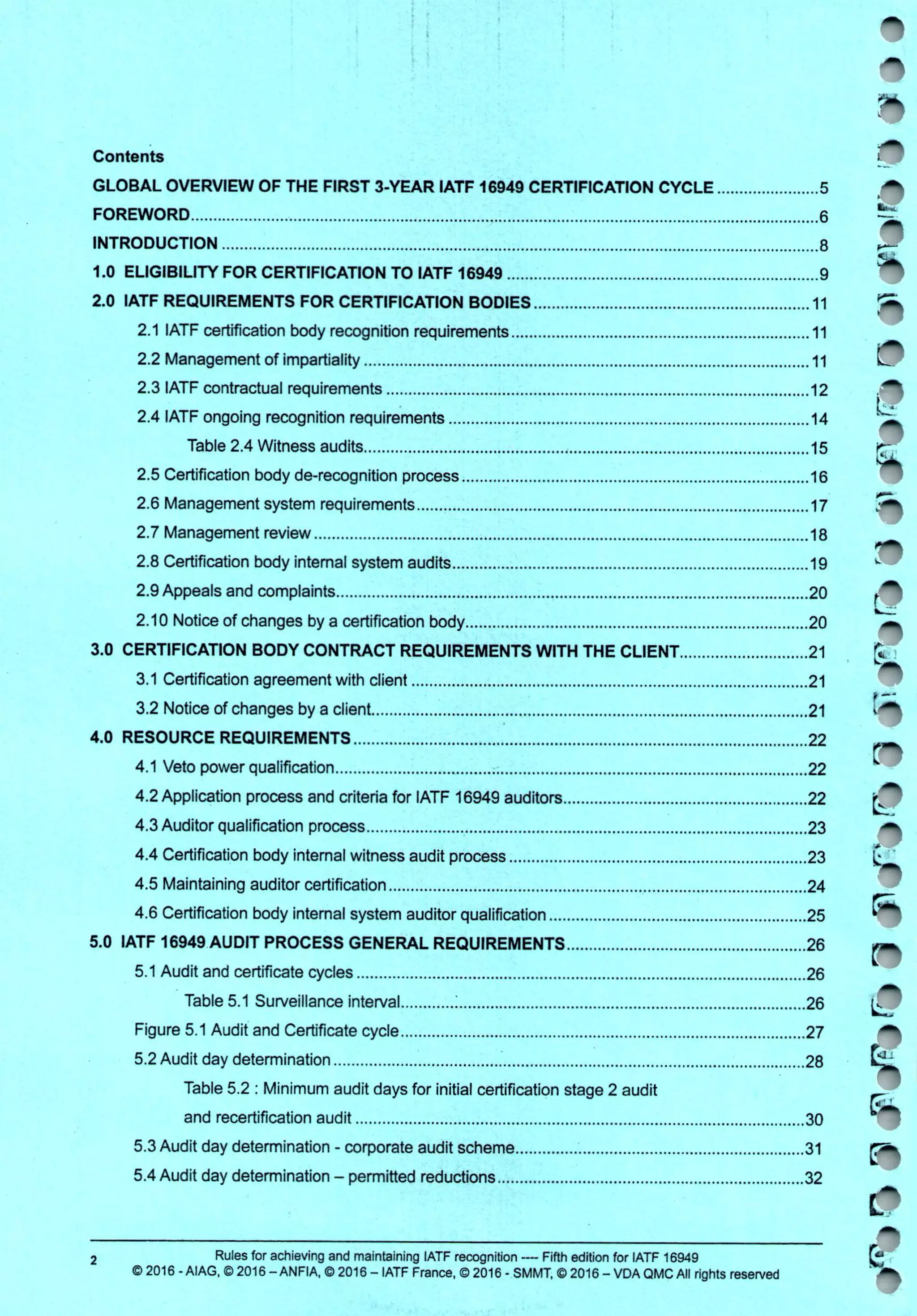 Rules for achieving and maintaining IATF Recognition IATF Rules 5th ...