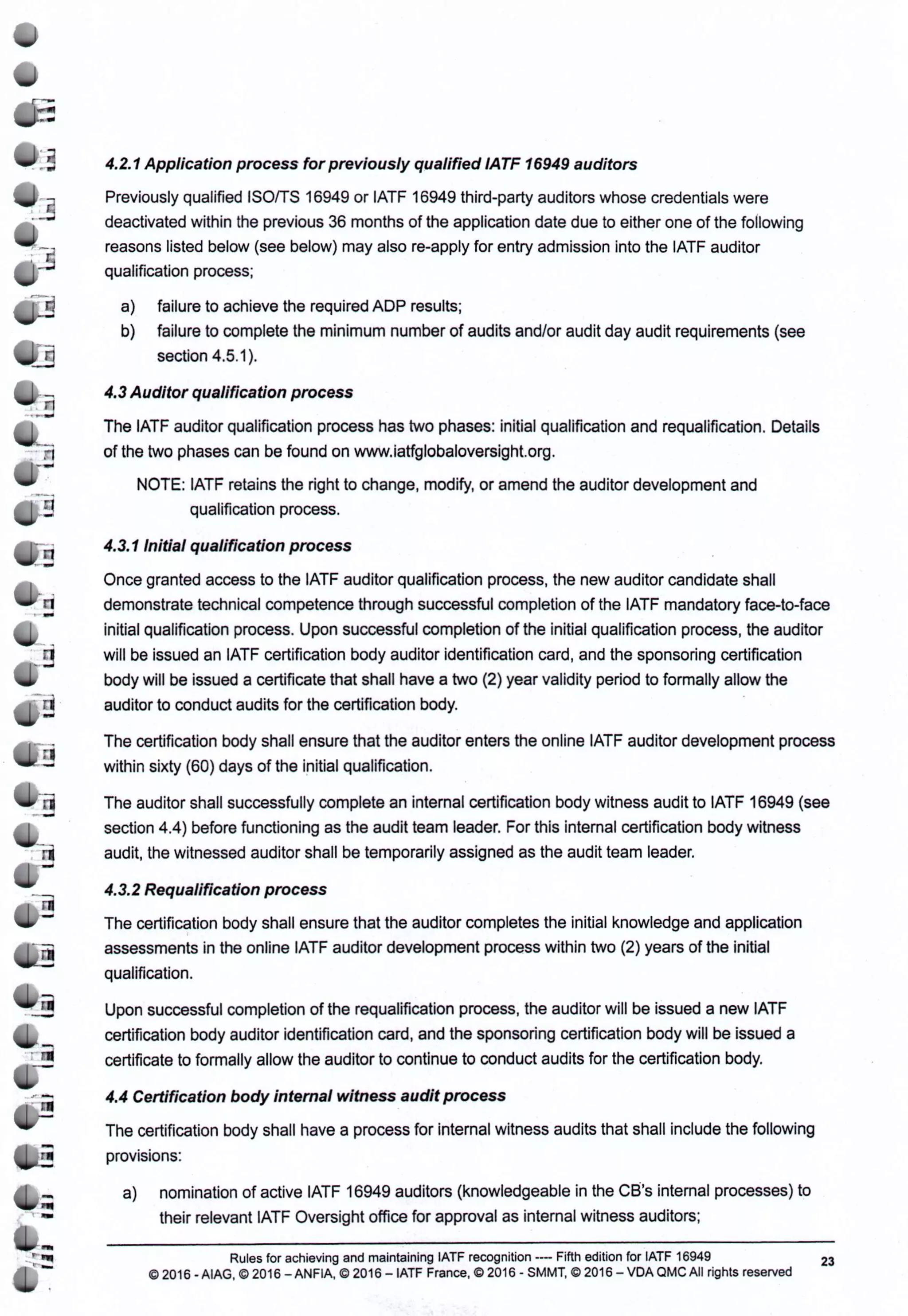 Rules for achieving and maintaining IATF Recognition IATF Rules 5th ...