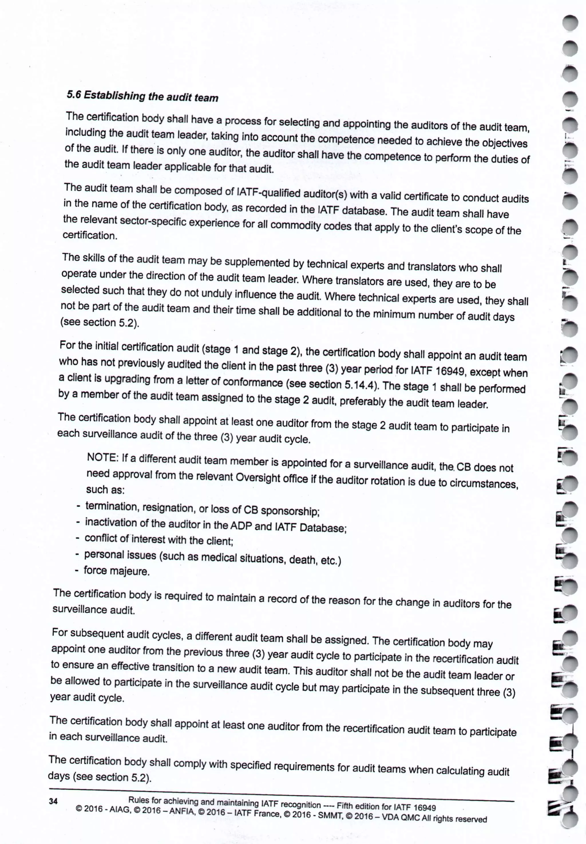Rules for achieving and maintaining IATF Recognition IATF Rules 5th ...