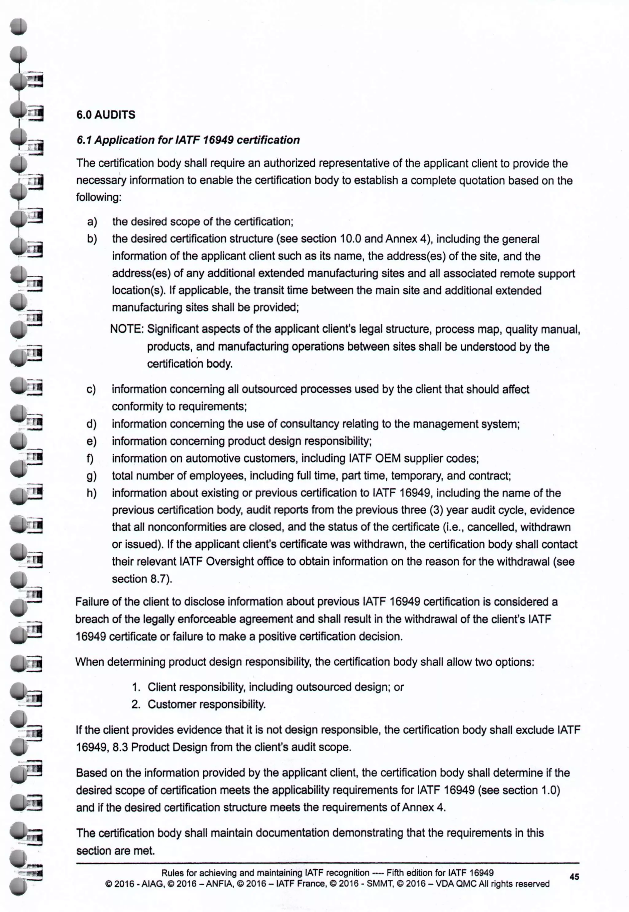 Rules for achieving and maintaining IATF Recognition IATF Rules 5th ...
