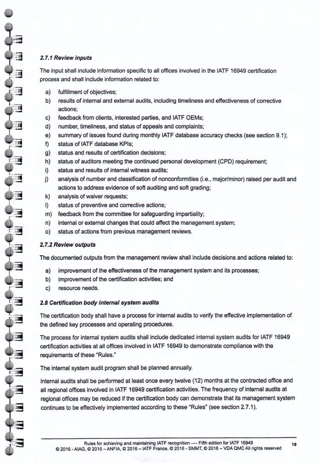 Rules for achieving and maintaining IATF Recognition IATF Rules 5th Edition