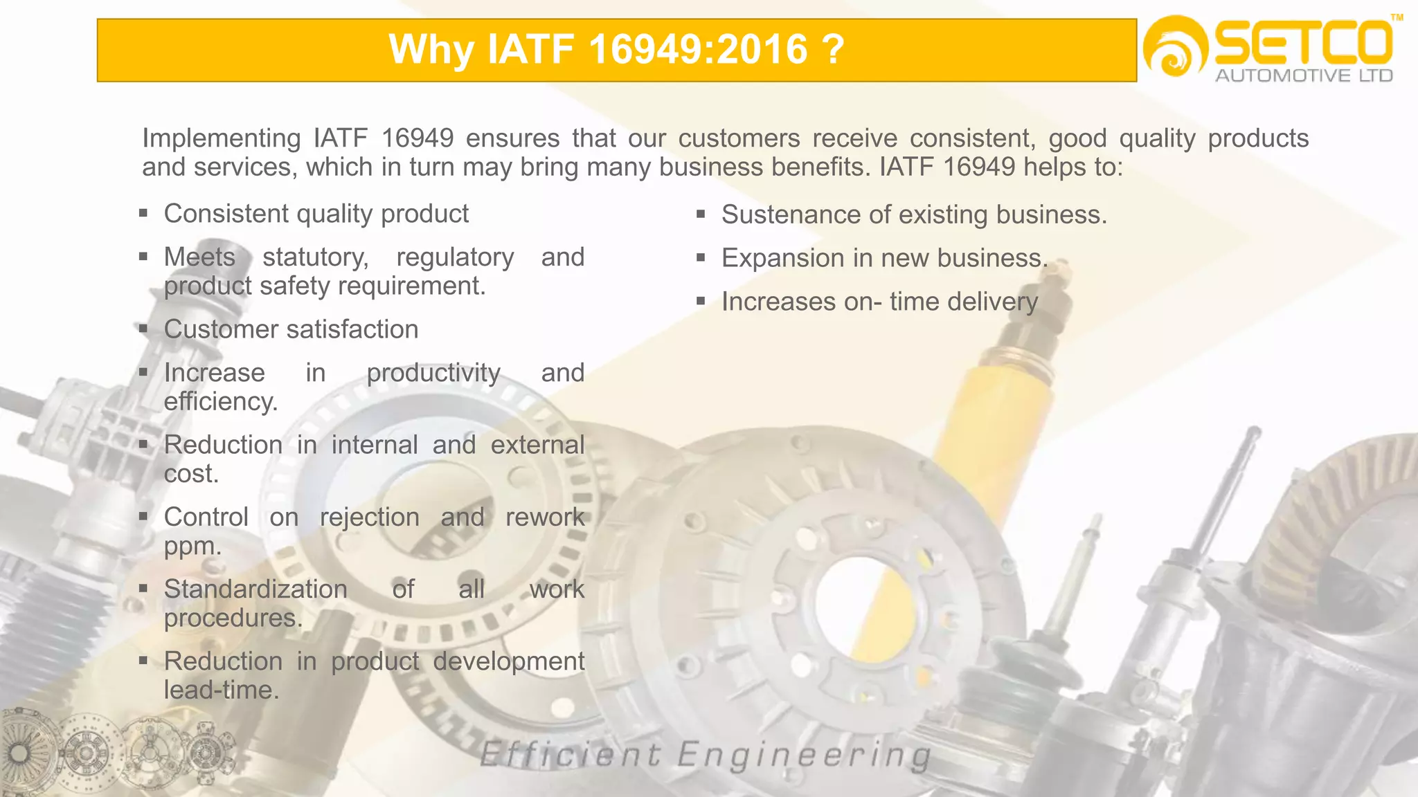 Iatf 16949 training | PPTX