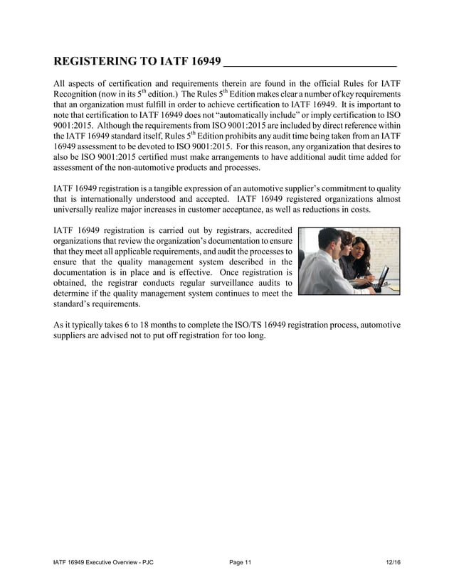 IATF 16949 Training PPT.pdf | Automotive Industry | Industries