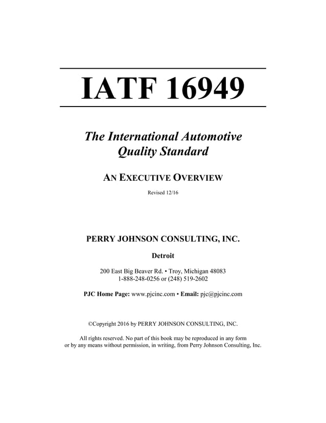 IATF 16949 Training PPT.pdf | Automotive Industry | Industries