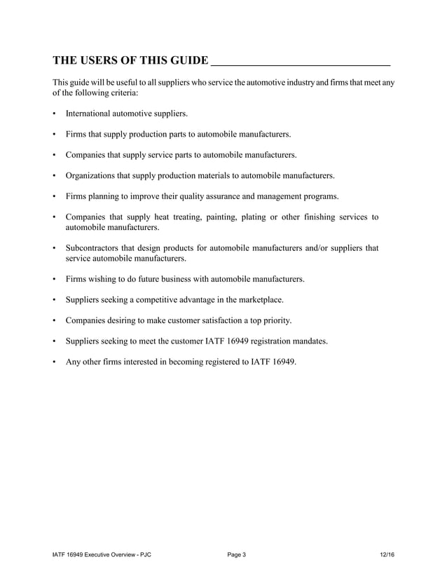 IATF 16949 Training PPT.pdf | Automotive Industry | Industries