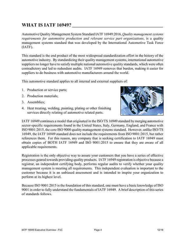 IATF 16949 Training PPT.pdf | Automotive Industry | Industries