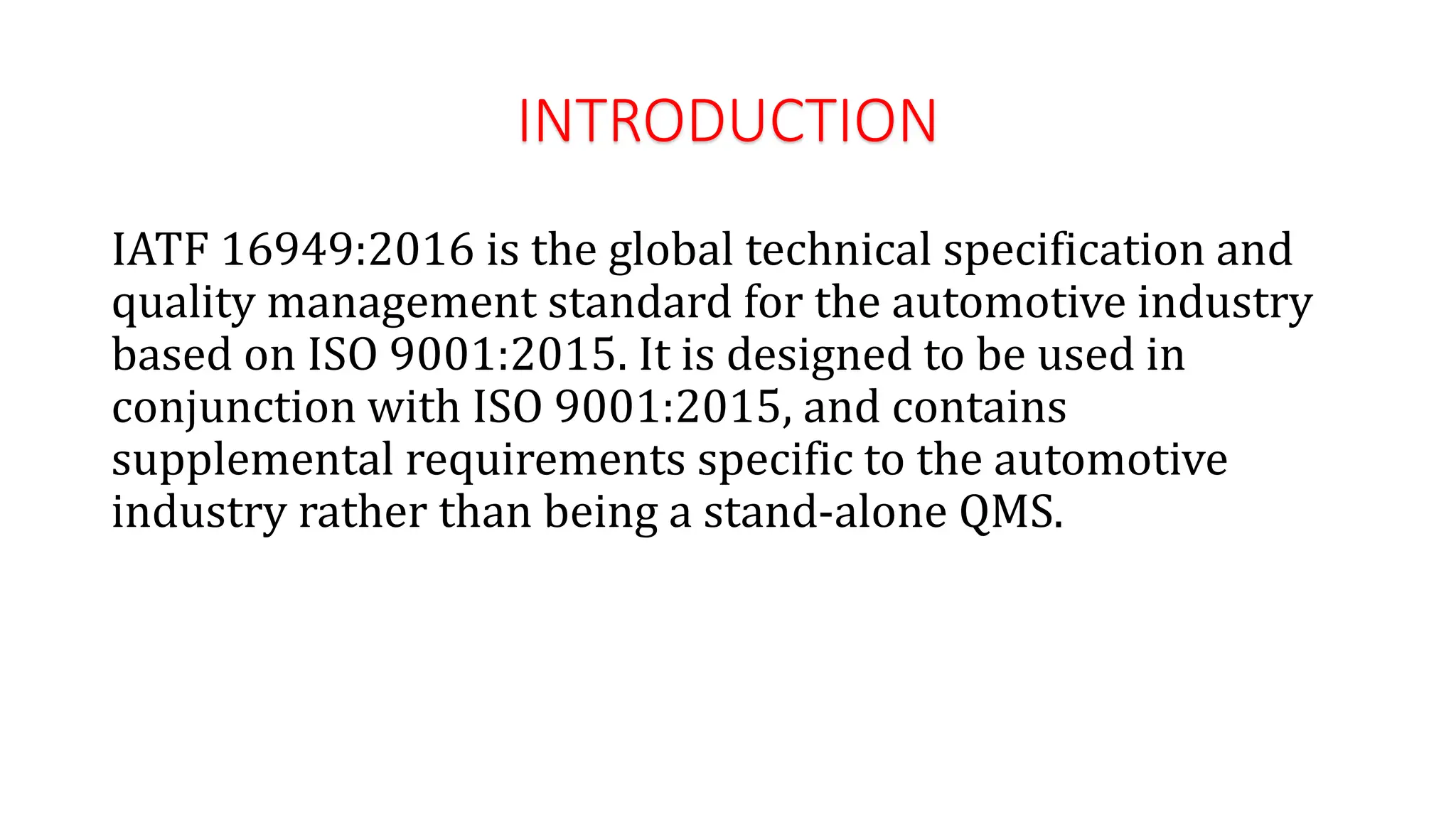 IATF 16949 CLAUSES TRAINING MATERIAL BRIEF | PPTX