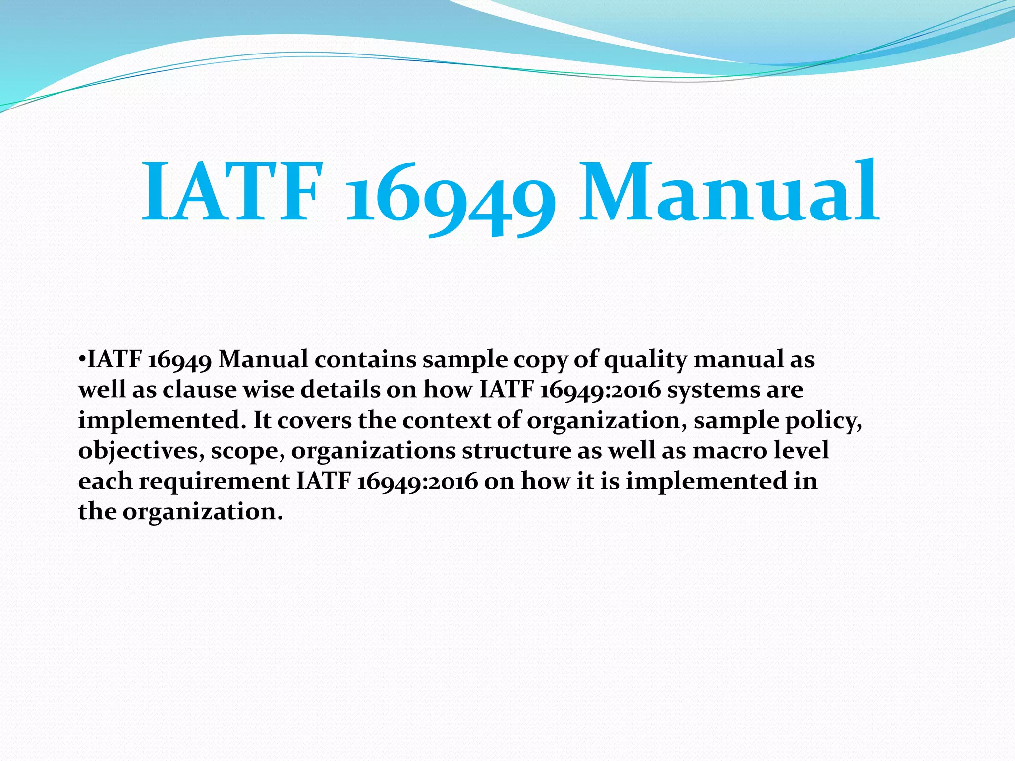 IATF PPT K-10655 | PPTX