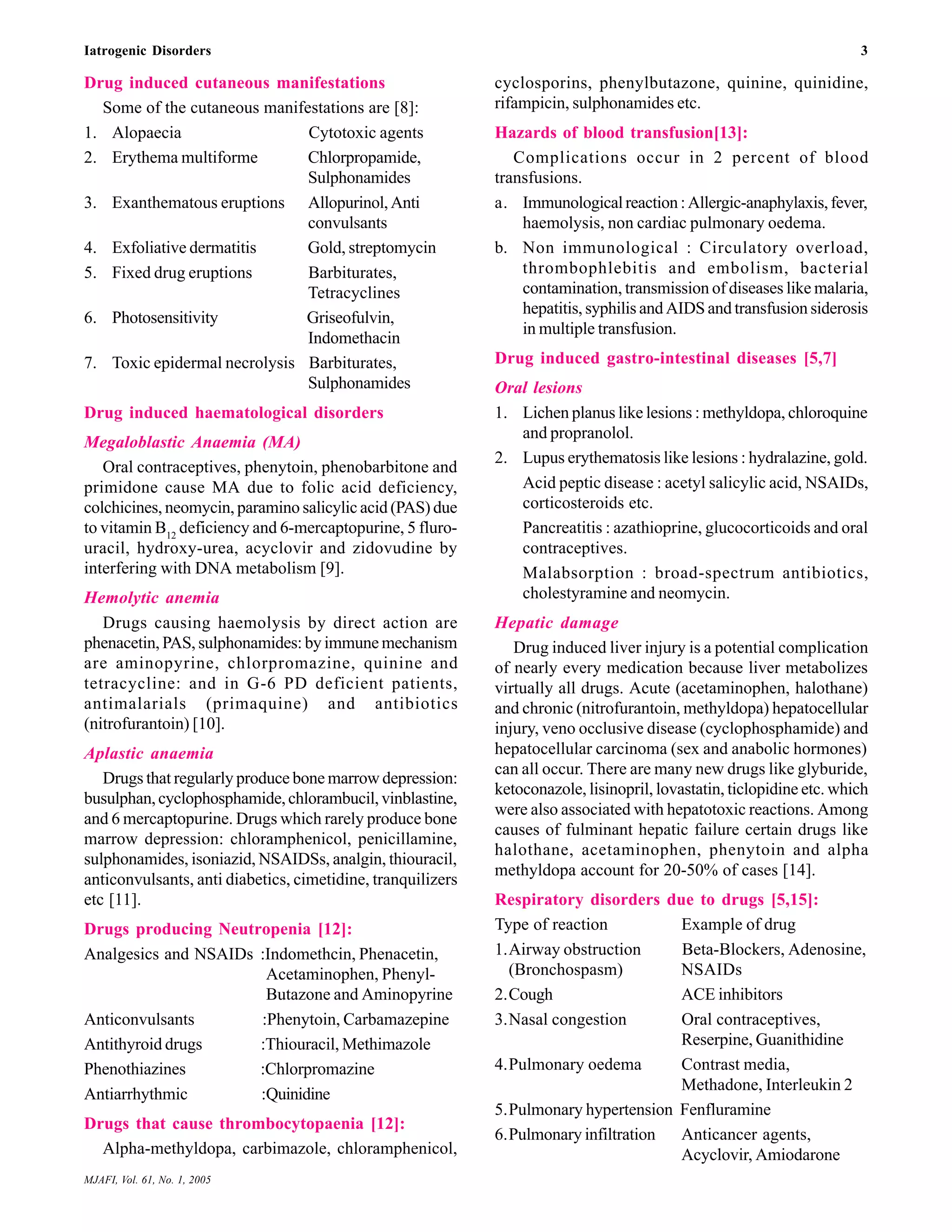 Iatrogenic disorders 1 | PDF
