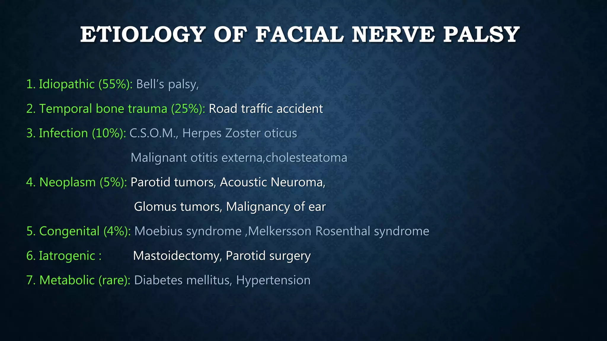 Iatrogenic facial nerve injury | PPTX