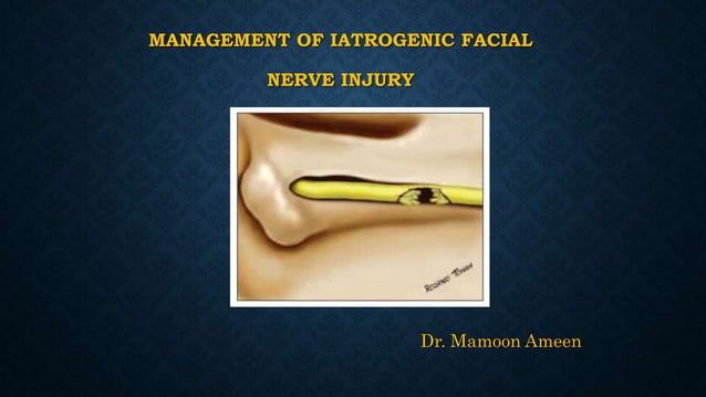 Iatrogenic facial nerve injury | PPTX | Ear, Nose and Throat Conditions ...