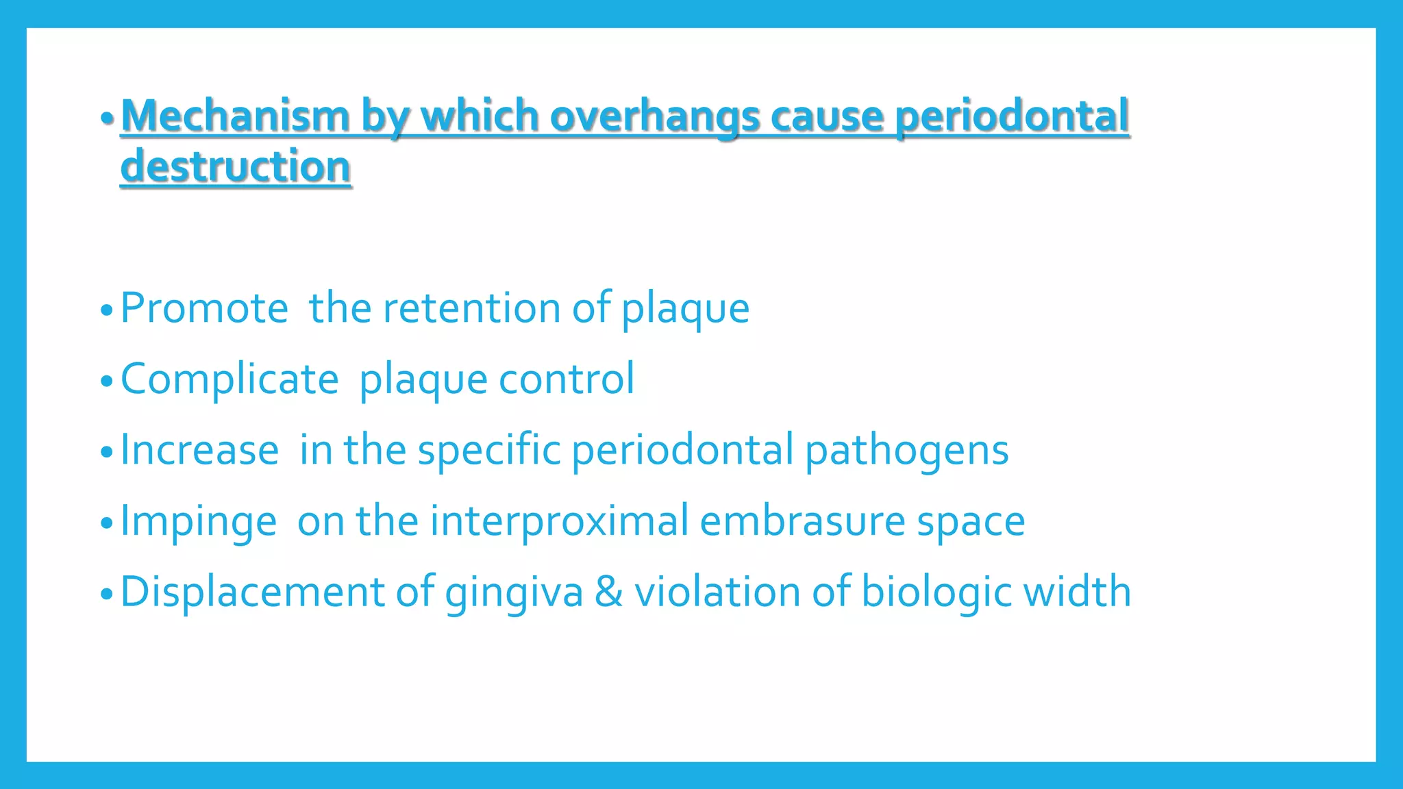 Iatrogenic factors affecting Periodontium | PPTX