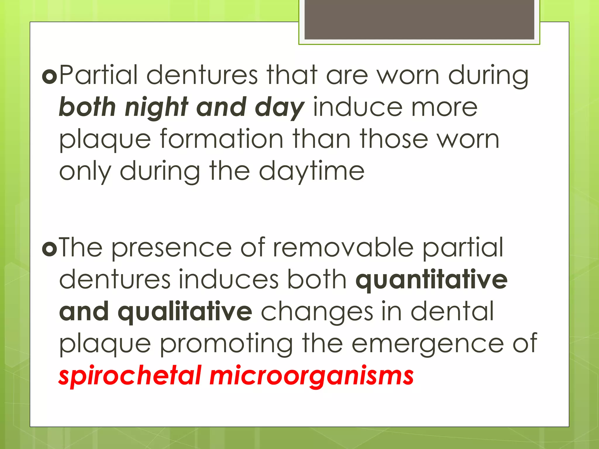 Iatrogenic factors in periodontal disease | PPTX