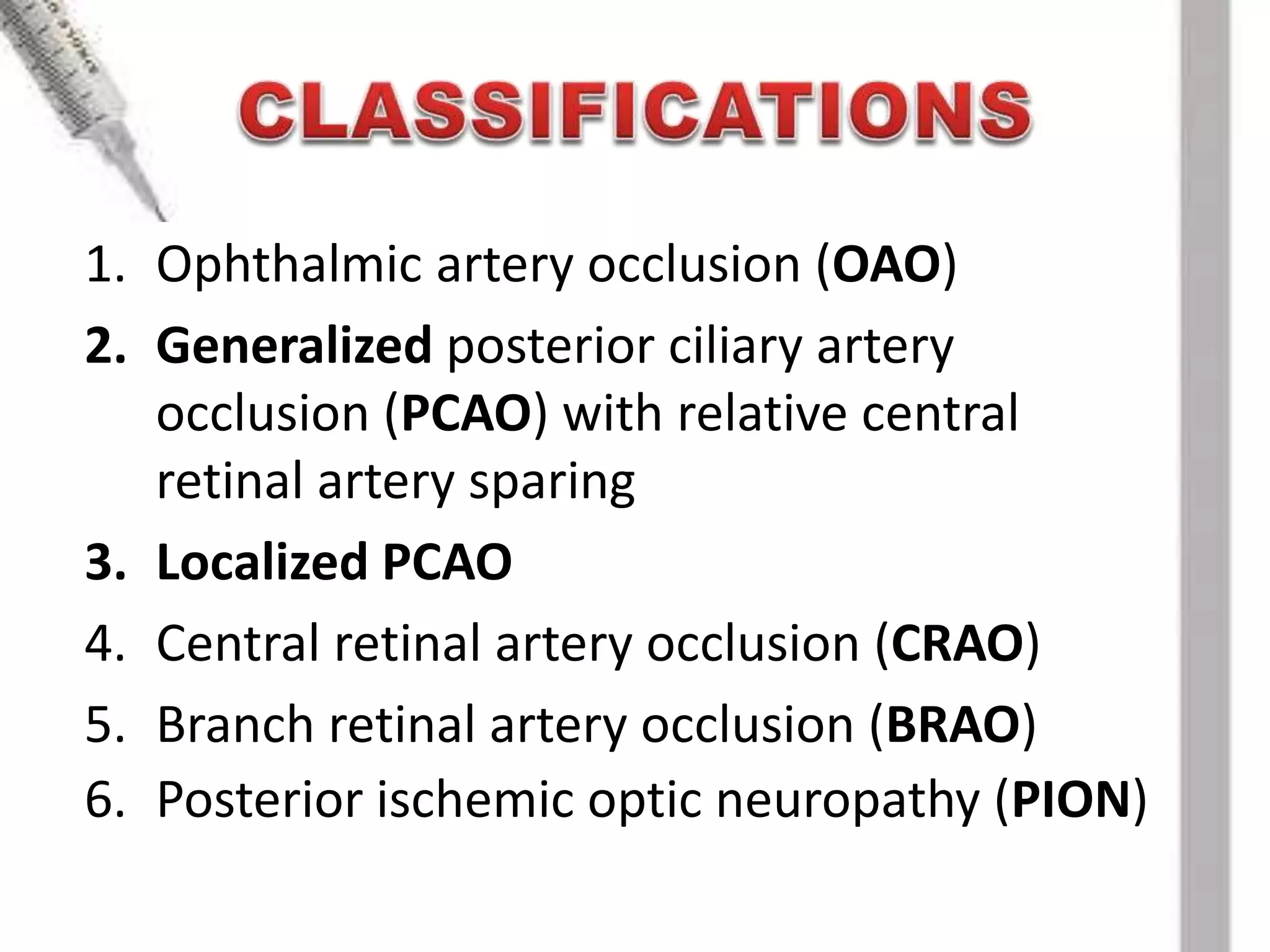 Iatrogenic occlusion of the ophthalmic artery after cosmetic facial ...