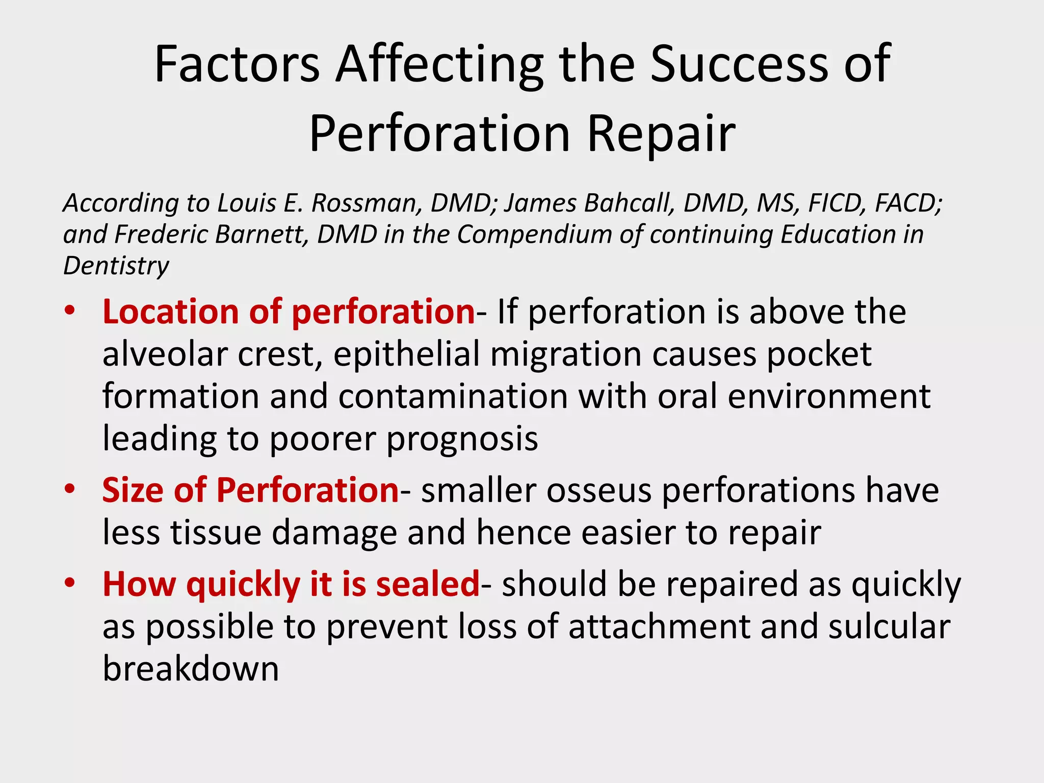 Iatrogenic Perforation- A guide to fixing the hole in your patient's ...