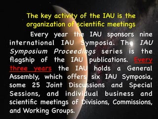 International Astronomy Union | PPT