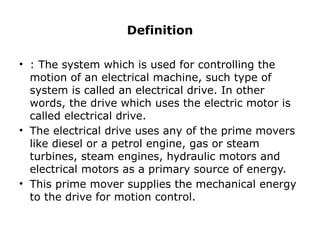 Industrial automation 4.1.pptx Electric drives | PPT
