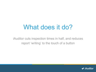 iAuditor - Inspection Checklist App. How to get started. | PPTX