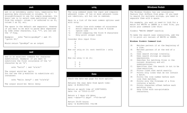 Hex file and regex cheat sheet | PDF