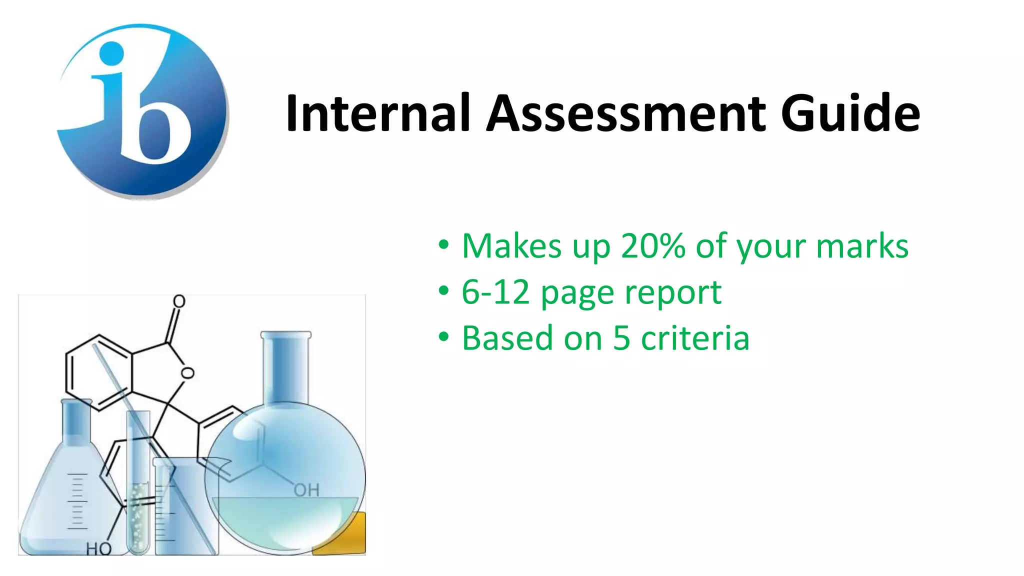 IB Biology Guide to the IA Coursework | PPTX