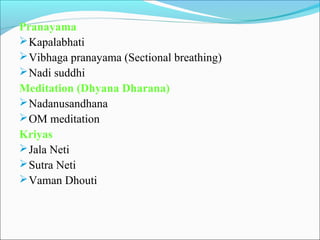 Integrated Approach of Yoga Therapy By Mr. Devang Shah | PPT