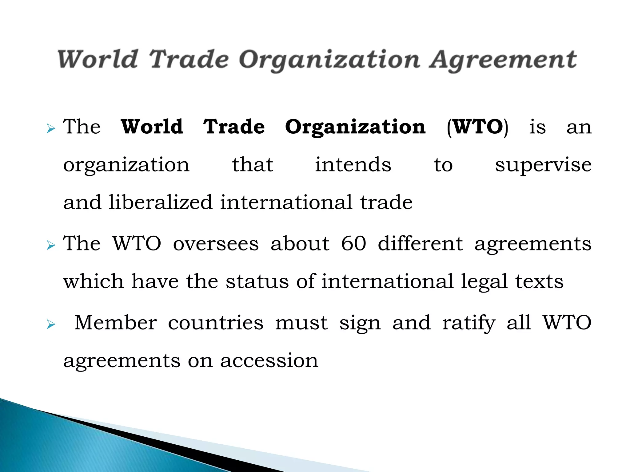international trade agreement | PPTX