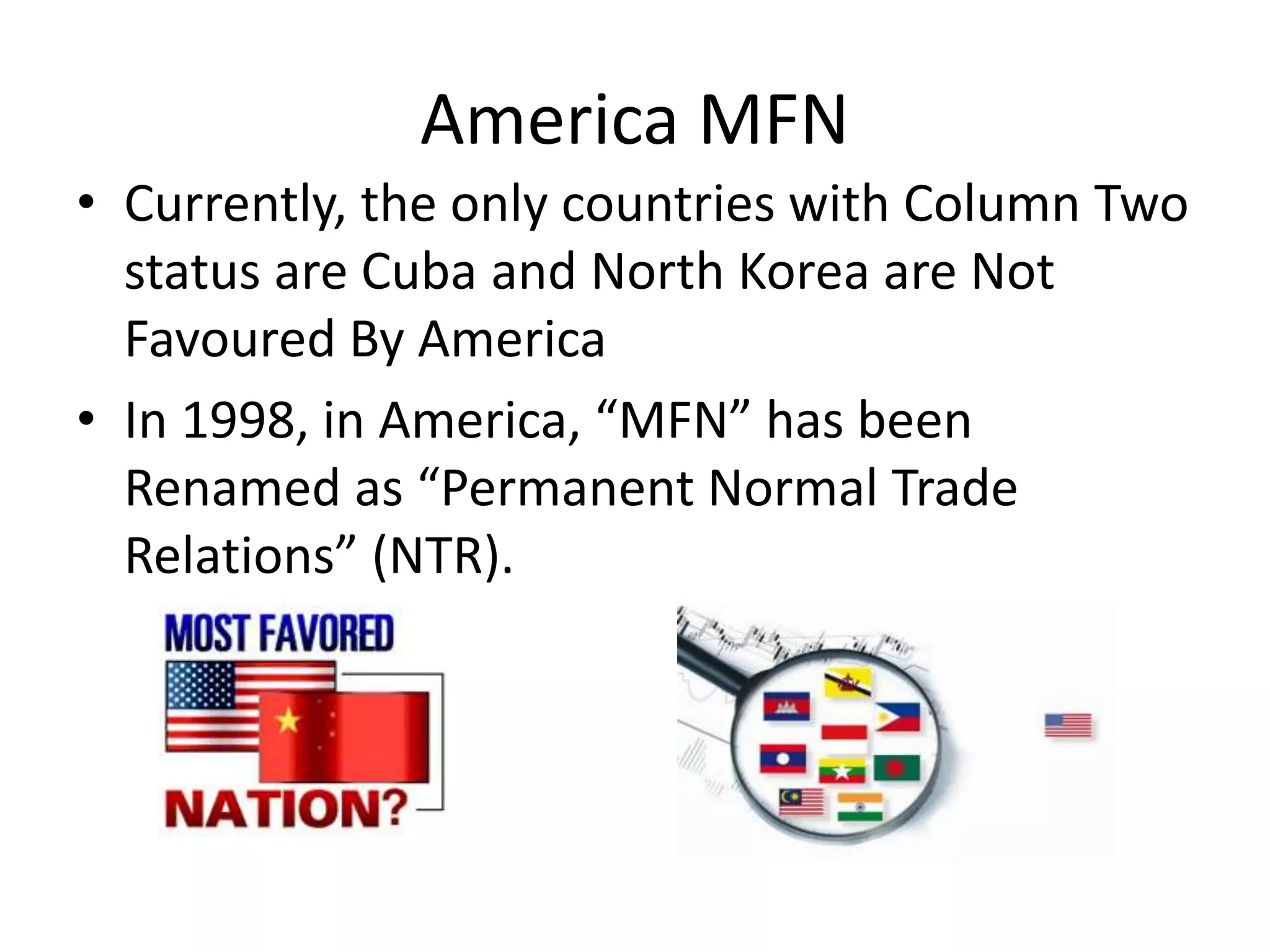 Most Favored Nations (MFN) | PPTX