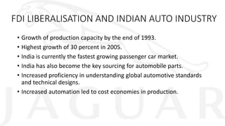 Case study: FDI in Automobile Sector in India | PPTX