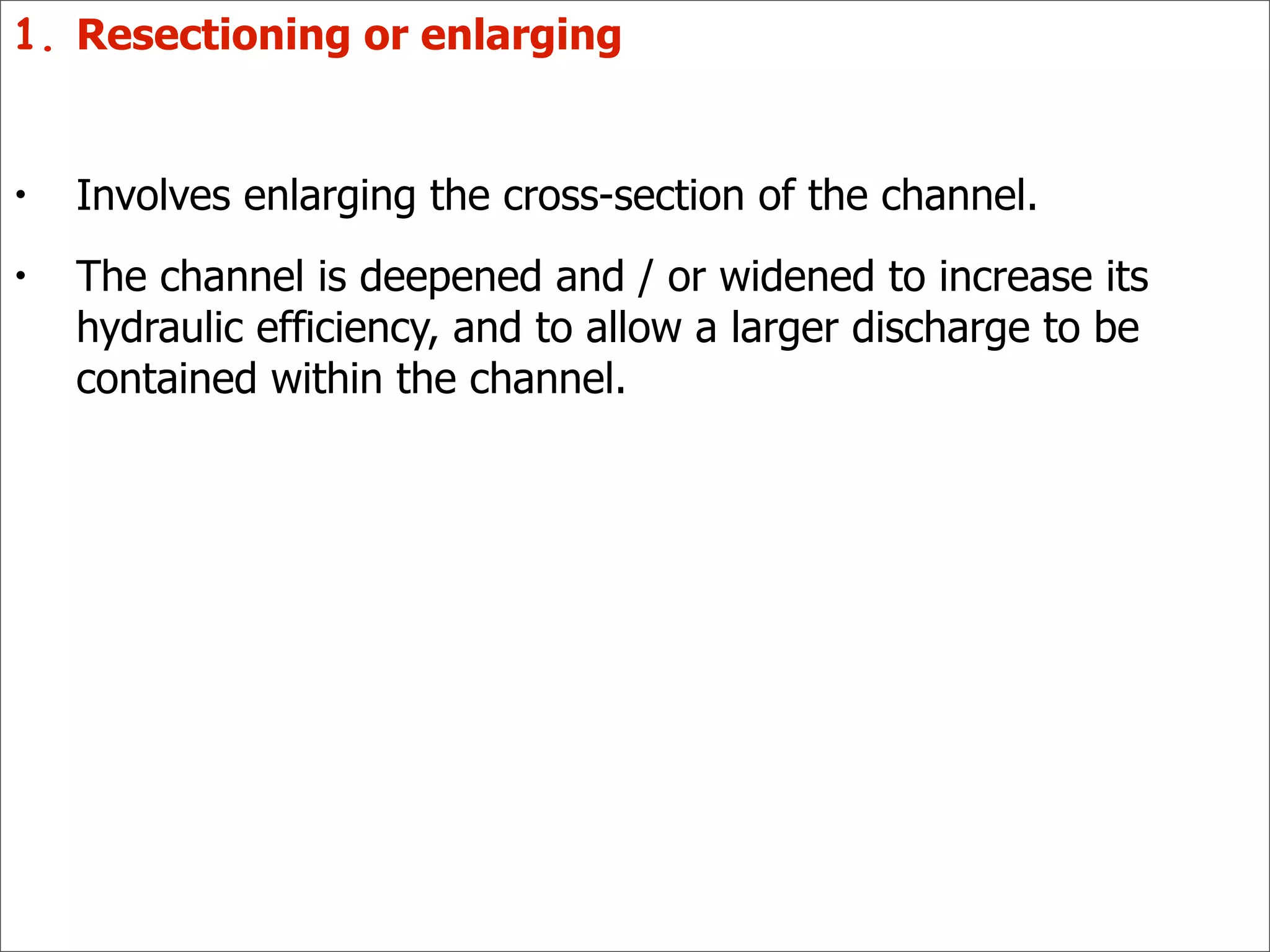 IB Geography: Drainage Basins: Channelisation | ZIP