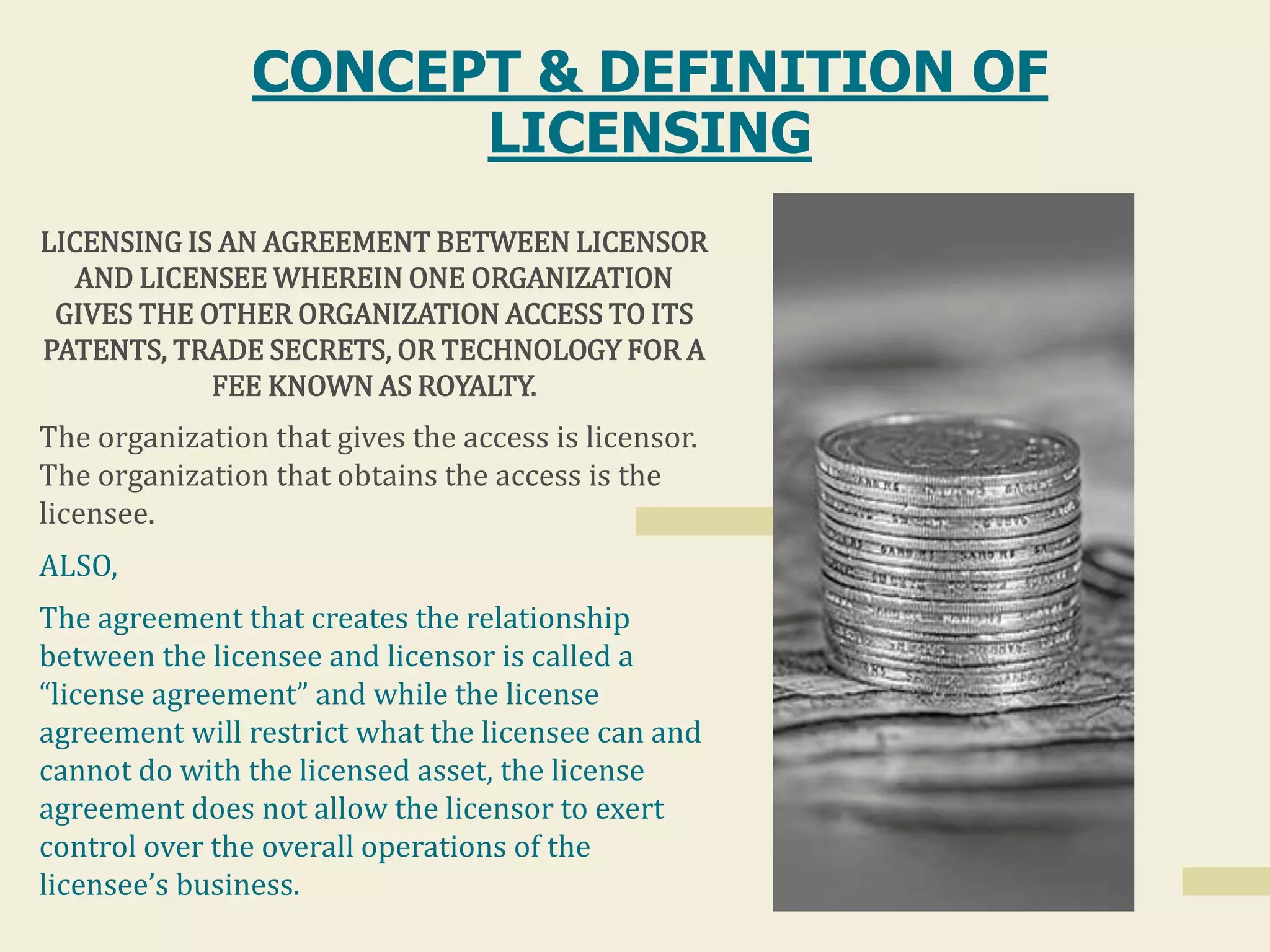 International Business - licensing and franchising | PPTX