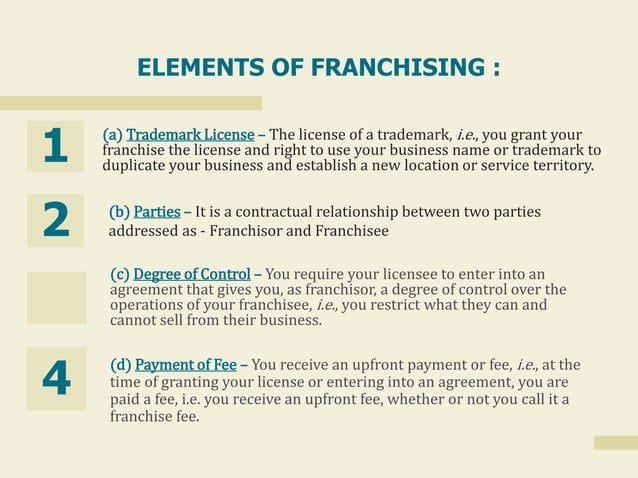 International Business - licensing and franchising | PPTX