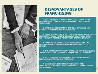International Business - licensing and franchising | PPTX