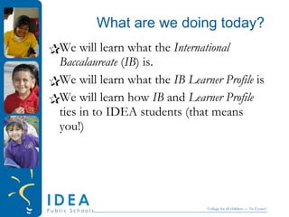 Ib Learner Profile | PPT | Educational Assessment | Education