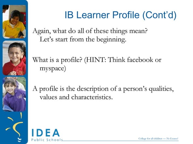 Ib Learner Profile | PPT | Educational Assessment | Education