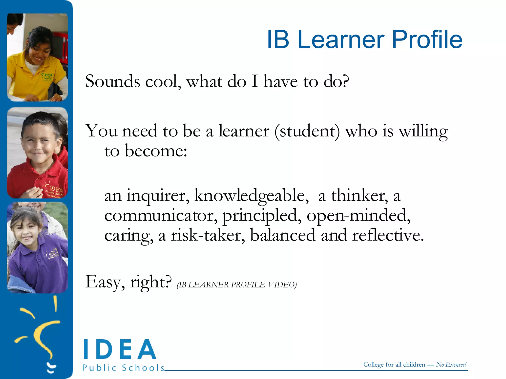 Ib Learner Profile | PPT