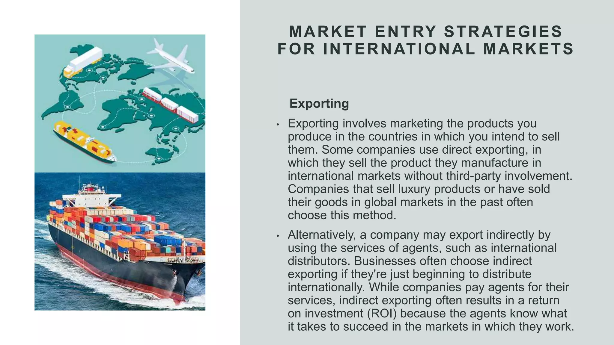 Market entry strategies | PPTX