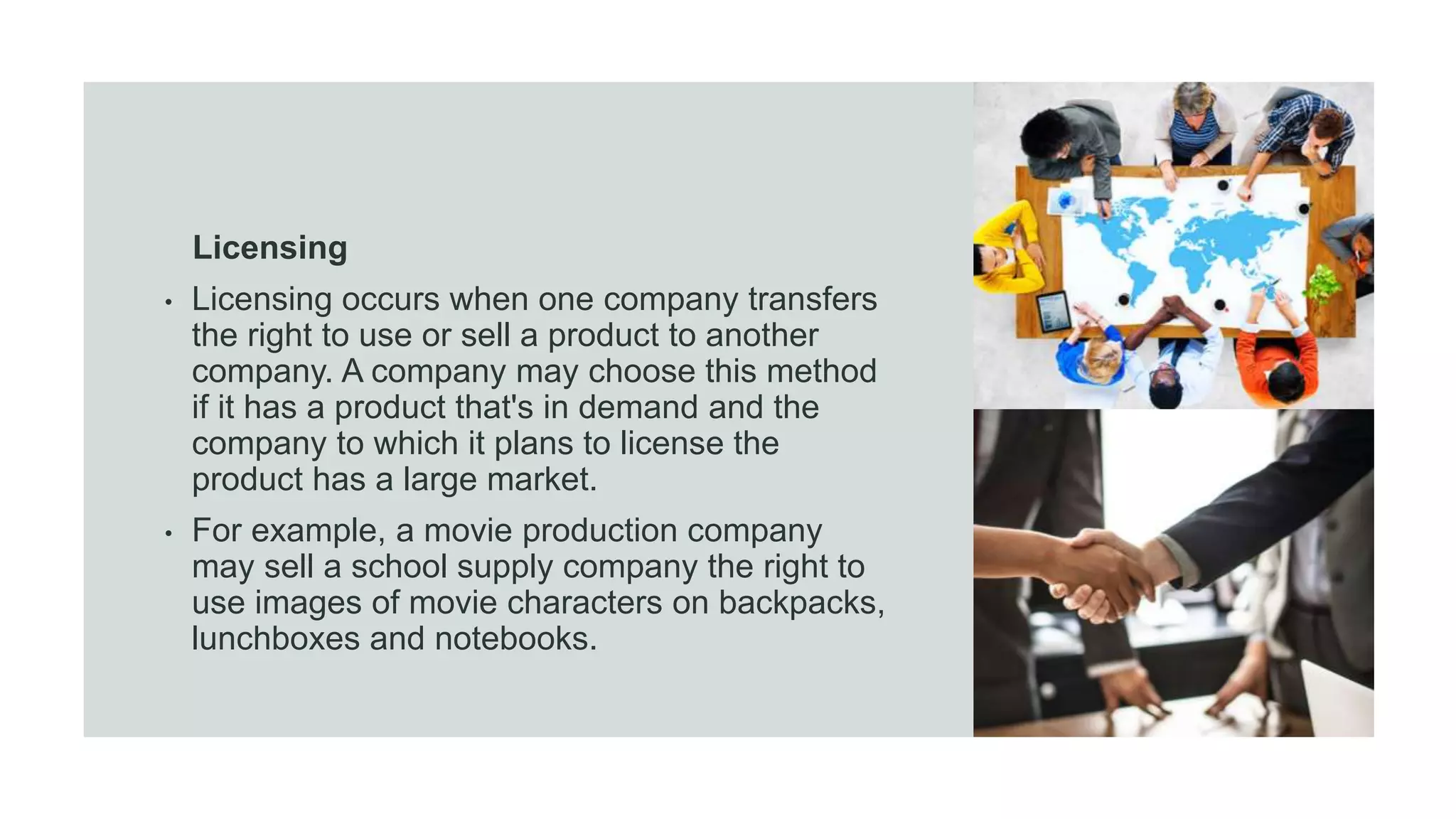 Market entry strategies | PPTX