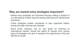 Market entry strategies | PPTX