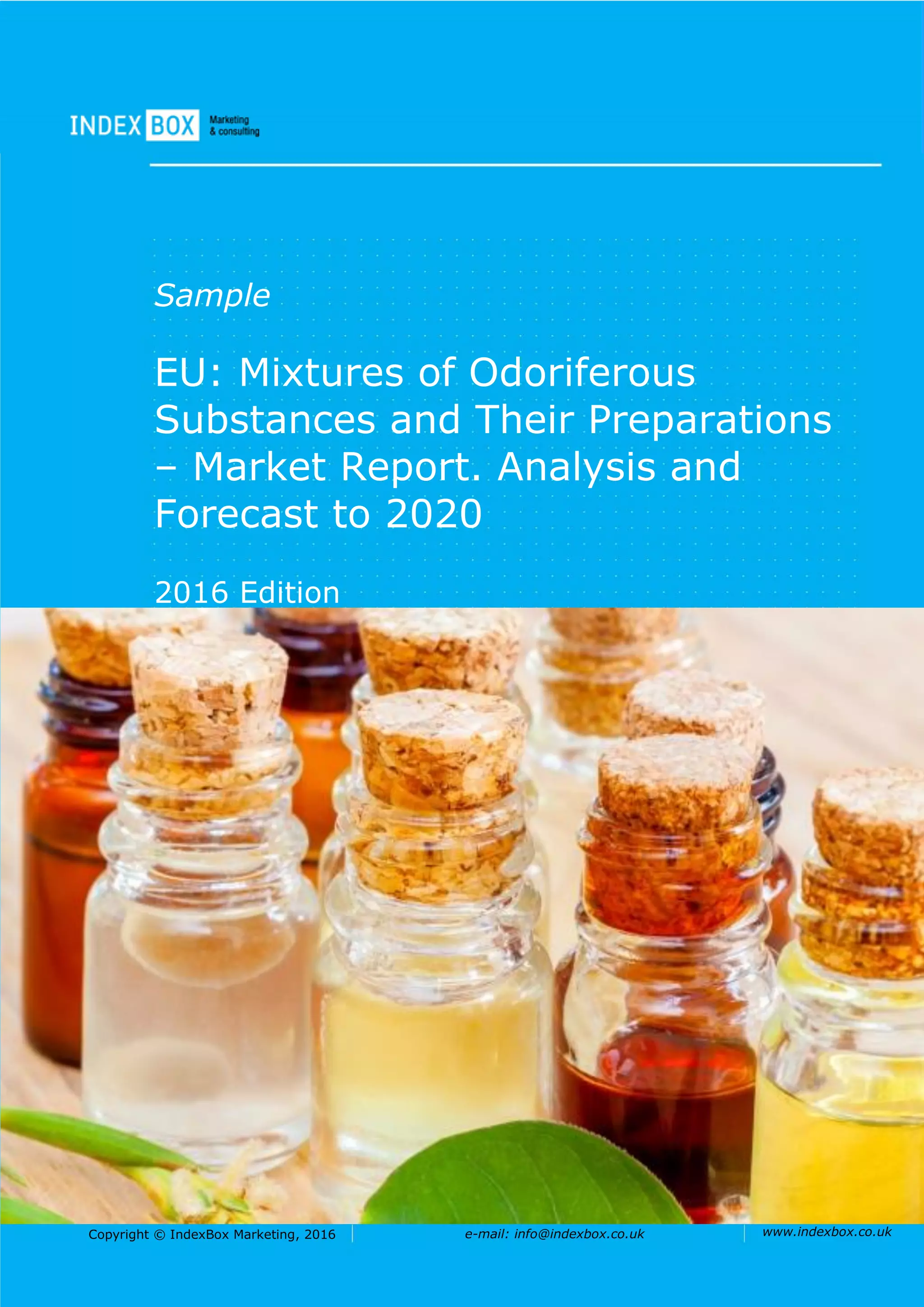 EU: Mixtures Of Odoriferous Substances And Their Preparations - Market ...