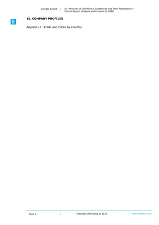 EU: Mixtures Of Odoriferous Substances And Their Preparations - Market ...