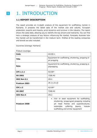 Romania: Equipment For Scaffolding, Shuttering, Propping Or Pit ...