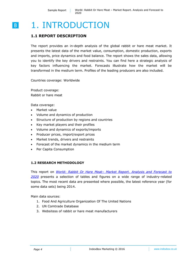 World: Rabbit Or Hare Meat - Market Report. Analysis And Forecast To ...