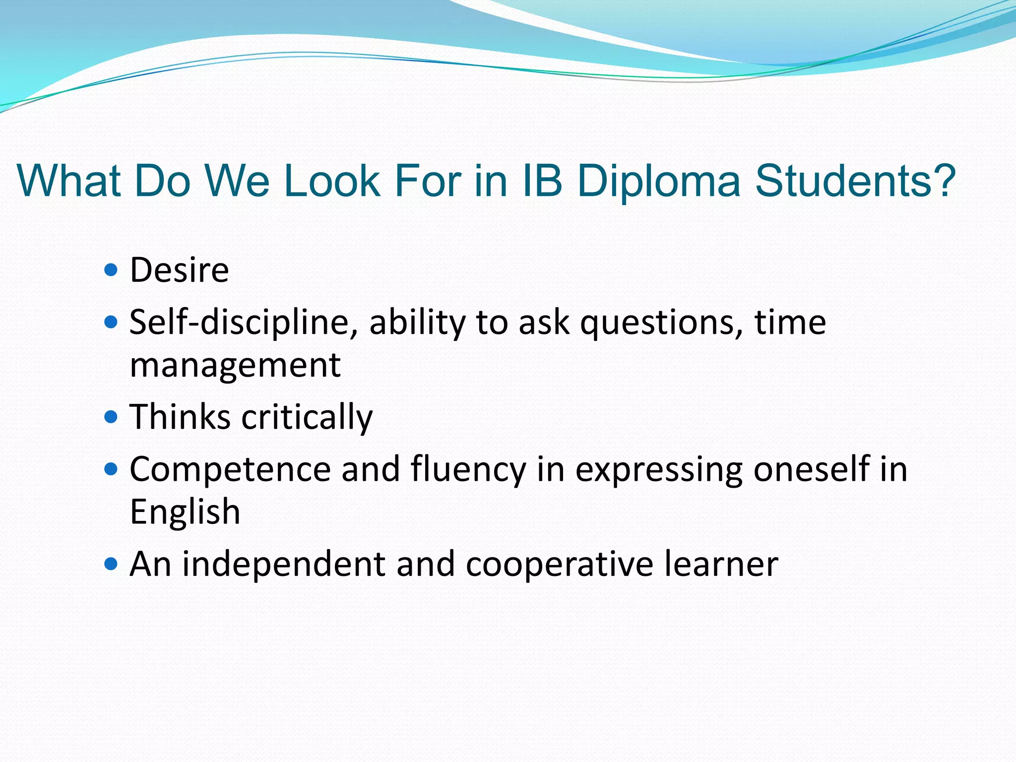 IB Presentation | PPTX