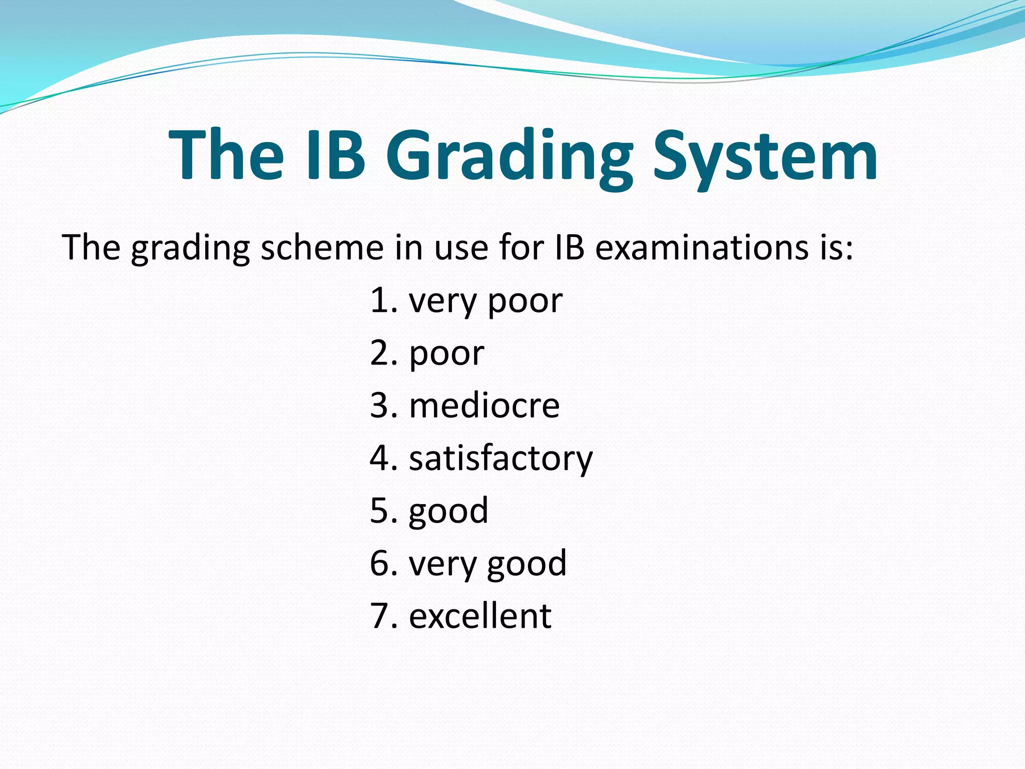 IB Presentation | PPTX