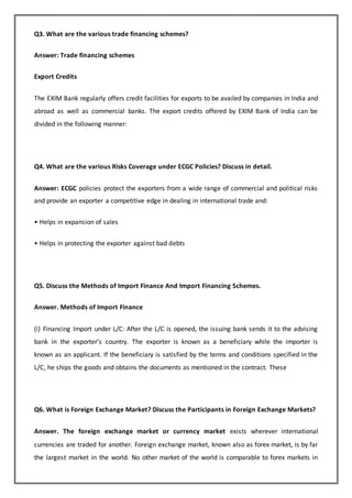 Ib0018 export-import finance | PDF