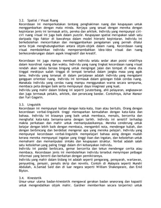 Definisi kecerdasan pelbagai yang diberikan oleh gardner | DOCX