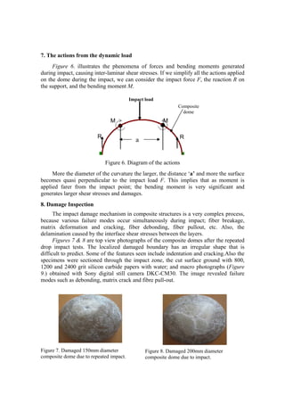 Experimental composite dome under low velocity impact load | PDF