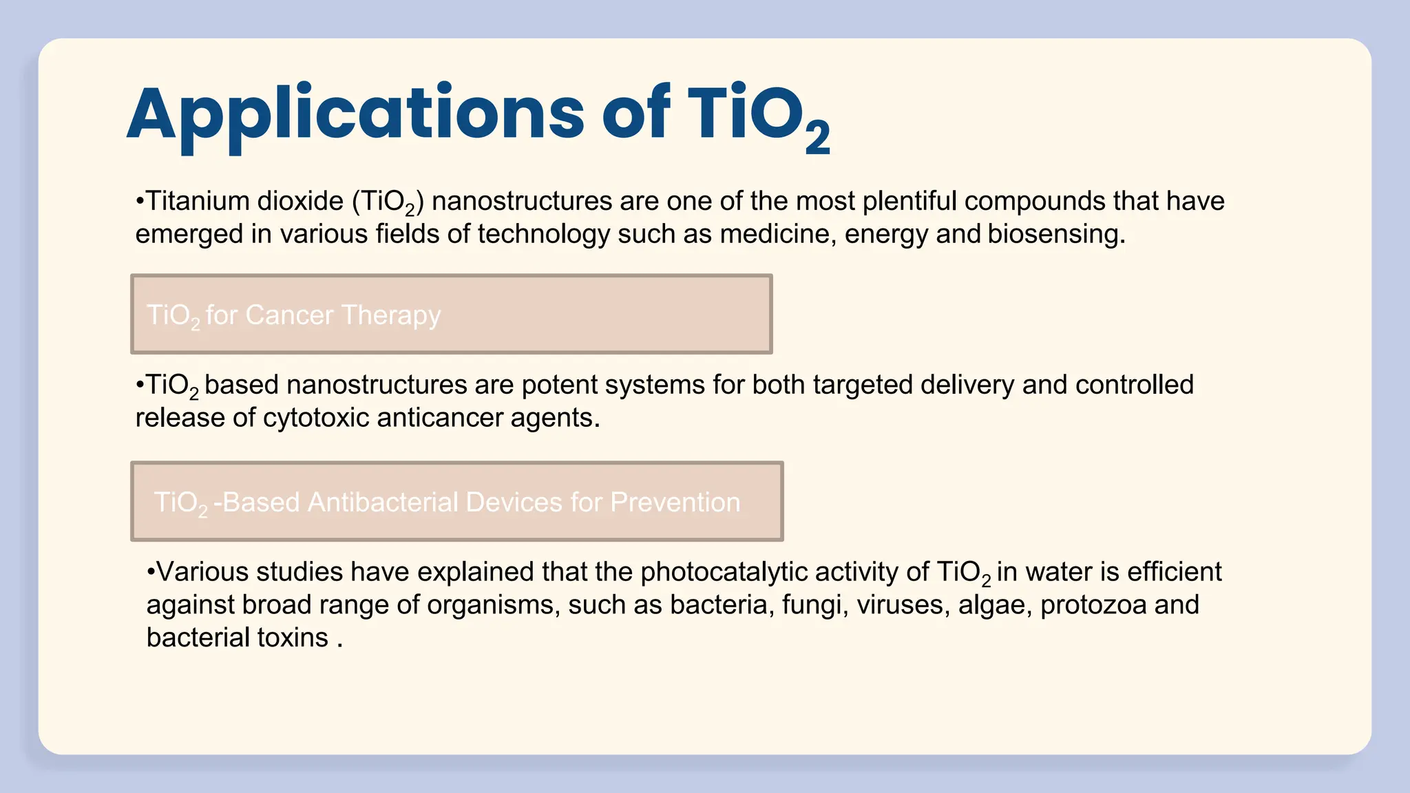 Review of Optical Properties of TiO2 Nanoparticles | PPTX