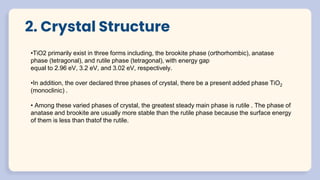 Review of Optical Properties of TiO2 Nanoparticles | PPTX